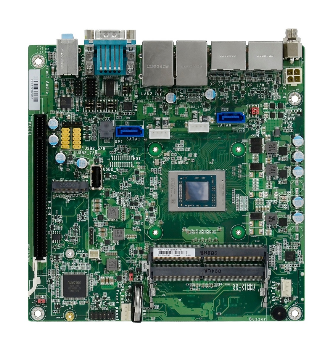 RNO171 Ryzen V2000 Mini-ITX Motherboard · Impulse Embedded Limited RNO171 Ryzen V2000 Mini-ITX Motherboard · Impulse Embedded Limited